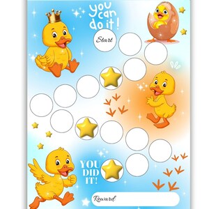 Dog - Duck Reward Charts for Kids – Printable Animal-themed Behavior ...