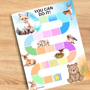 Woodland Animals Reward Chart - Printable Forest Sticker Chart - Fox ...