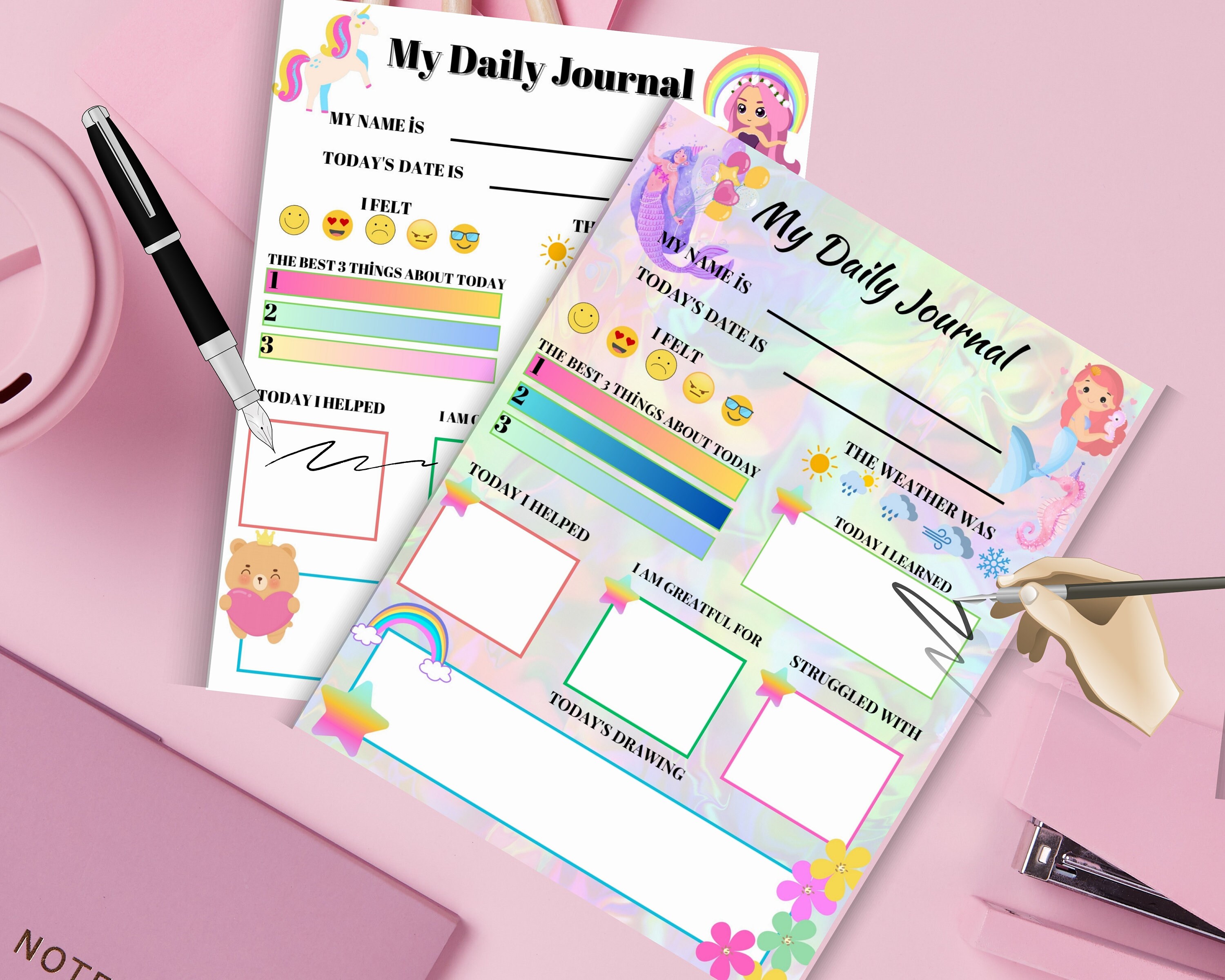 Kids Daily Journal Printable Journal for Kids Diary for Children Kids ...