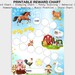 Farm Reward Chart Kids Behavior Chart Potty Training Chart Chore Chart ...