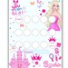 Barbie Reward Chart Girls Princess Reward Chart Potty Training Chart ...