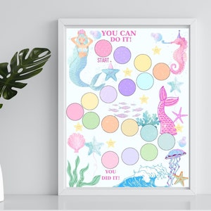 Printable Mermaid Reward Chart - Ocean Reward Chart - Under the Sea ...