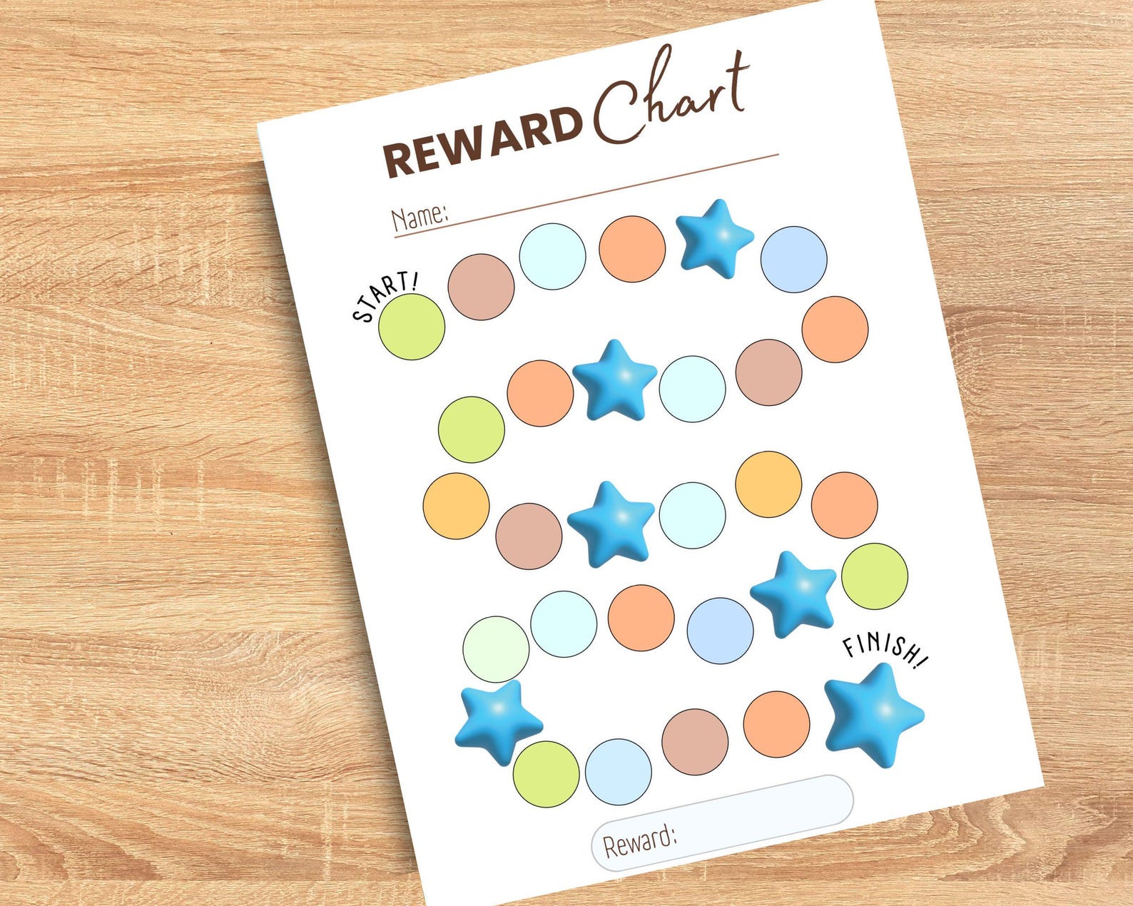 Printable Reward Chart - Boys Reward Chart - Toddler Reward Chart ...