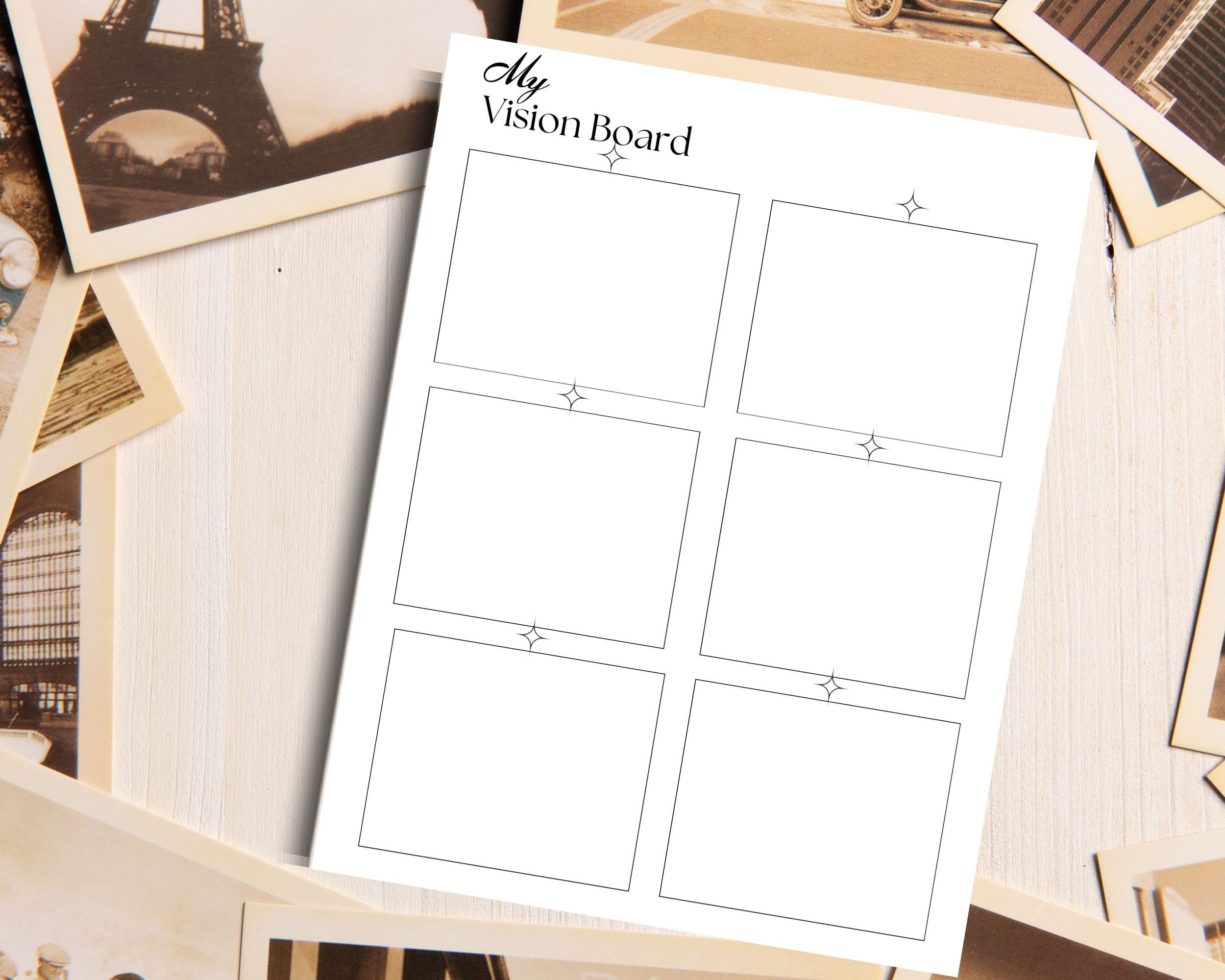 Vision Board Printable Focus Board Printable Vision Board PDF Simple ...