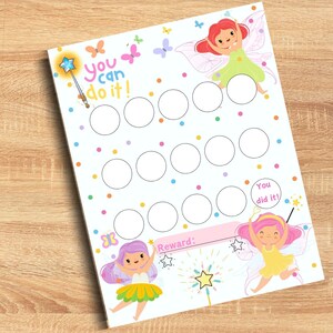 Fairy - Rainbow Reward Charts for Girls – Printable Behavior, Chore ...