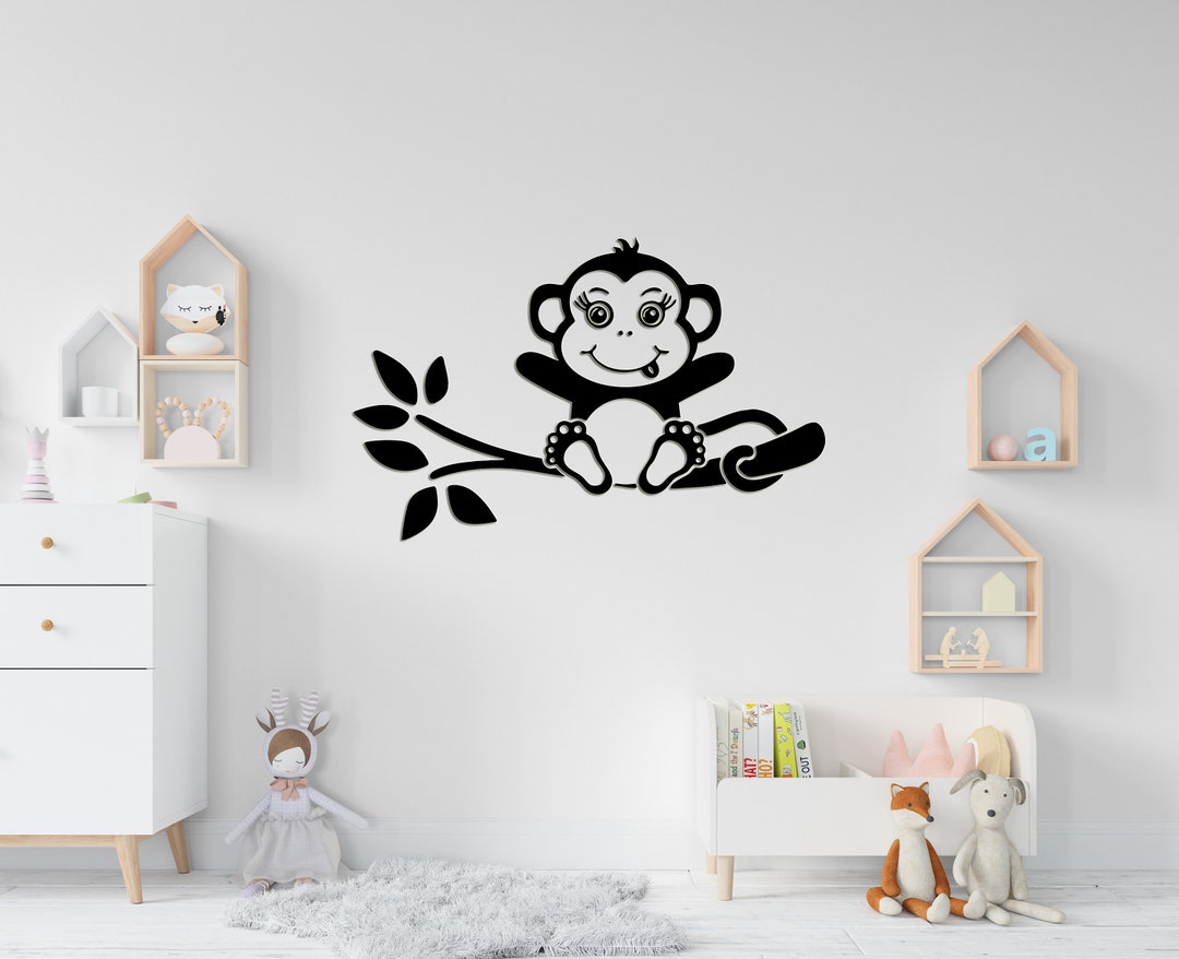 Baby Monkey Svg Jungle Animal Svg Monkey Svg Cute Monkey Svg Animal Svg ...