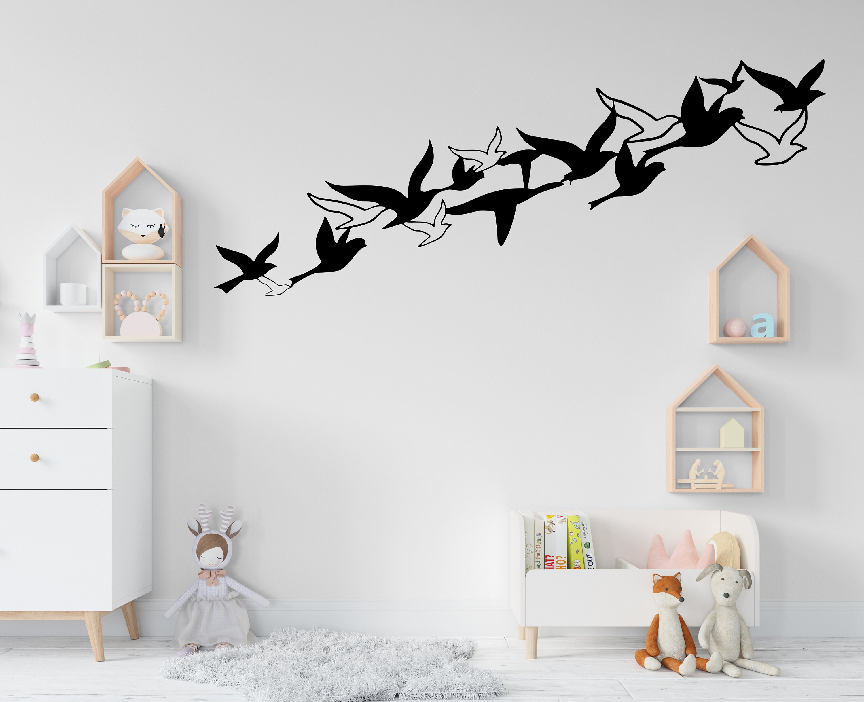 Aves SVG Aves volando SVG Aves voladoras Vector Birds Clipart Flock Svg ...