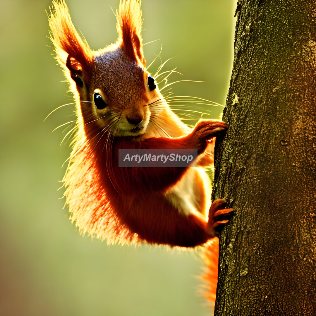 Red Squirrel Vector SVG - Etsy