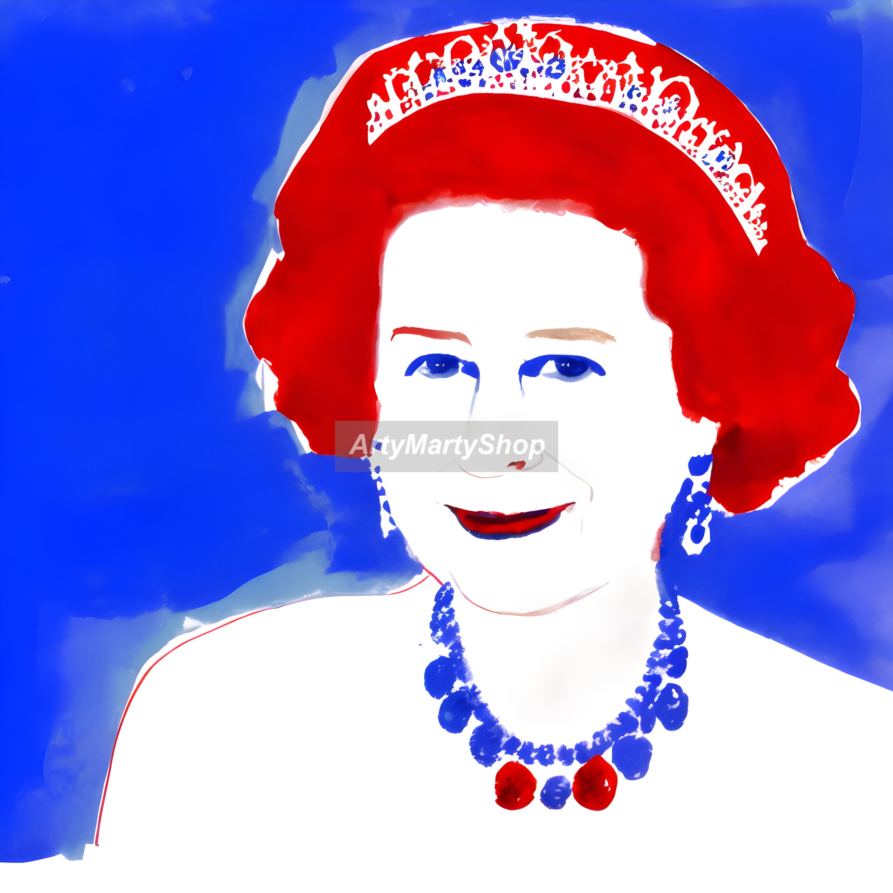 Queen Elizabeth II Vector SVG - Etsy