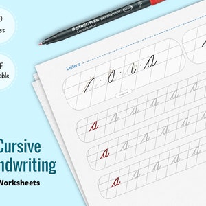 CURSIVE HANDWRITING WORKSHEETS - Etsy