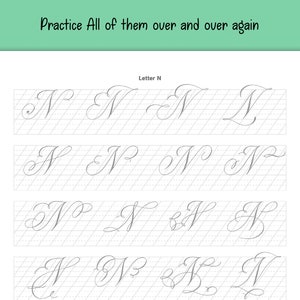 32 Capital Letters for Copperplate - Etsy