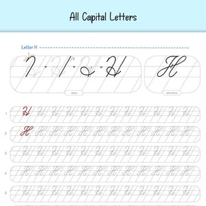 CURSIVE HANDWRITING WORKSHEETS - Etsy