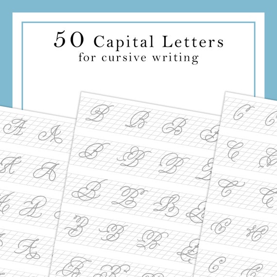 Printable Cursive Worksheets Capital Letters How Do You Write A