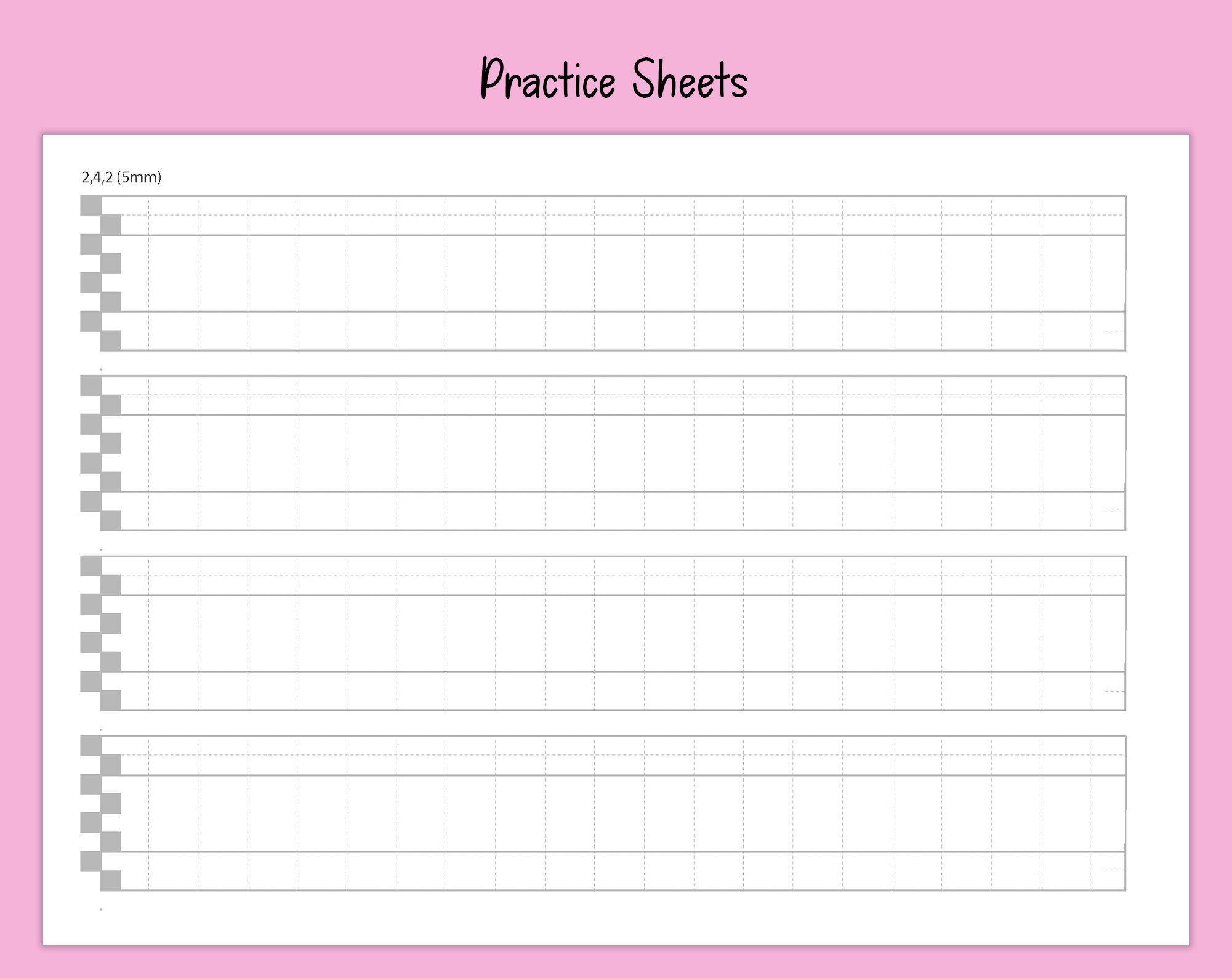 GOTHIC TEXTURA Worksheets - Etsy