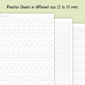 Copperplate Worksheets With Dip Pen - Etsy