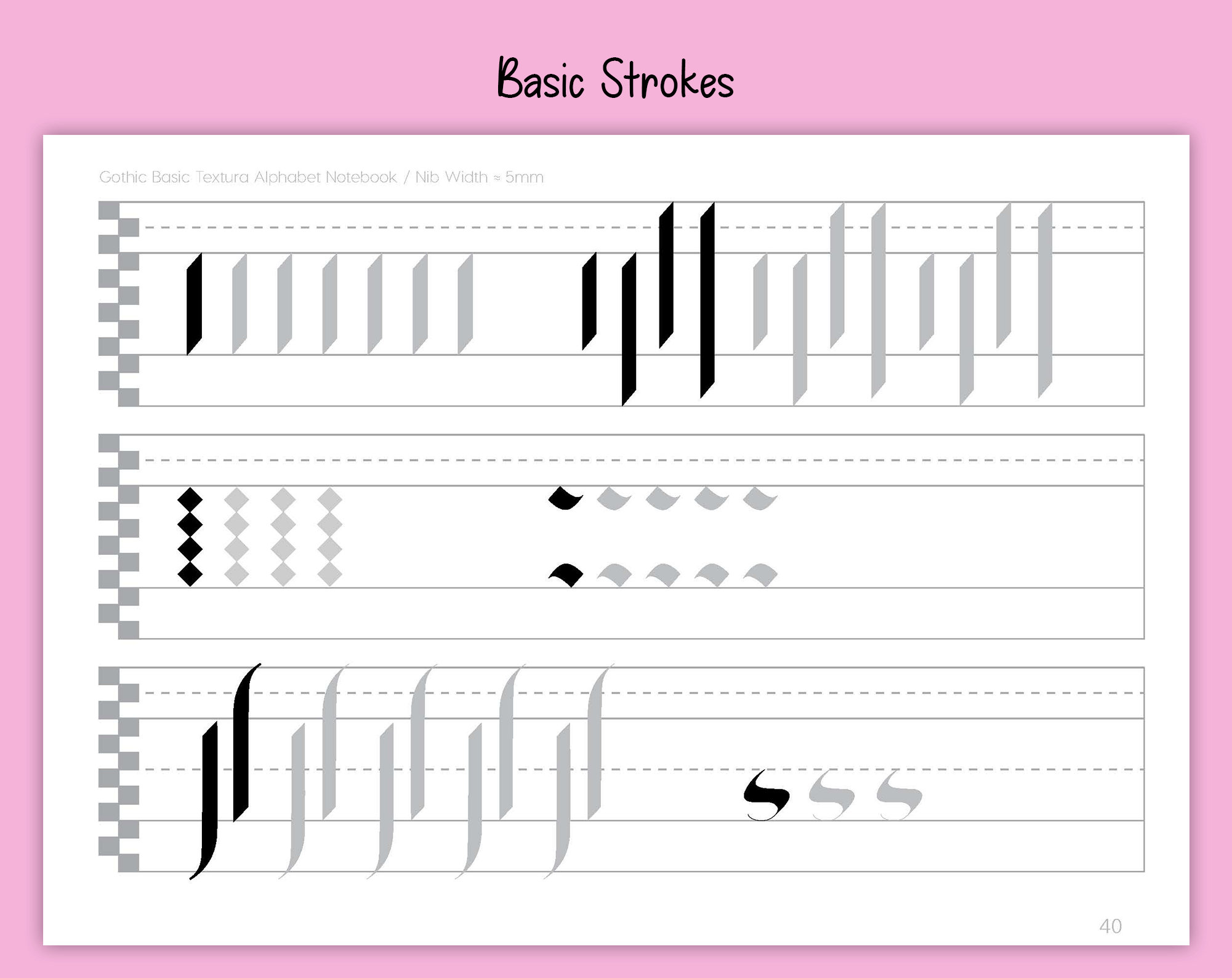 GOTHIC TEXTURA Worksheets - Etsy