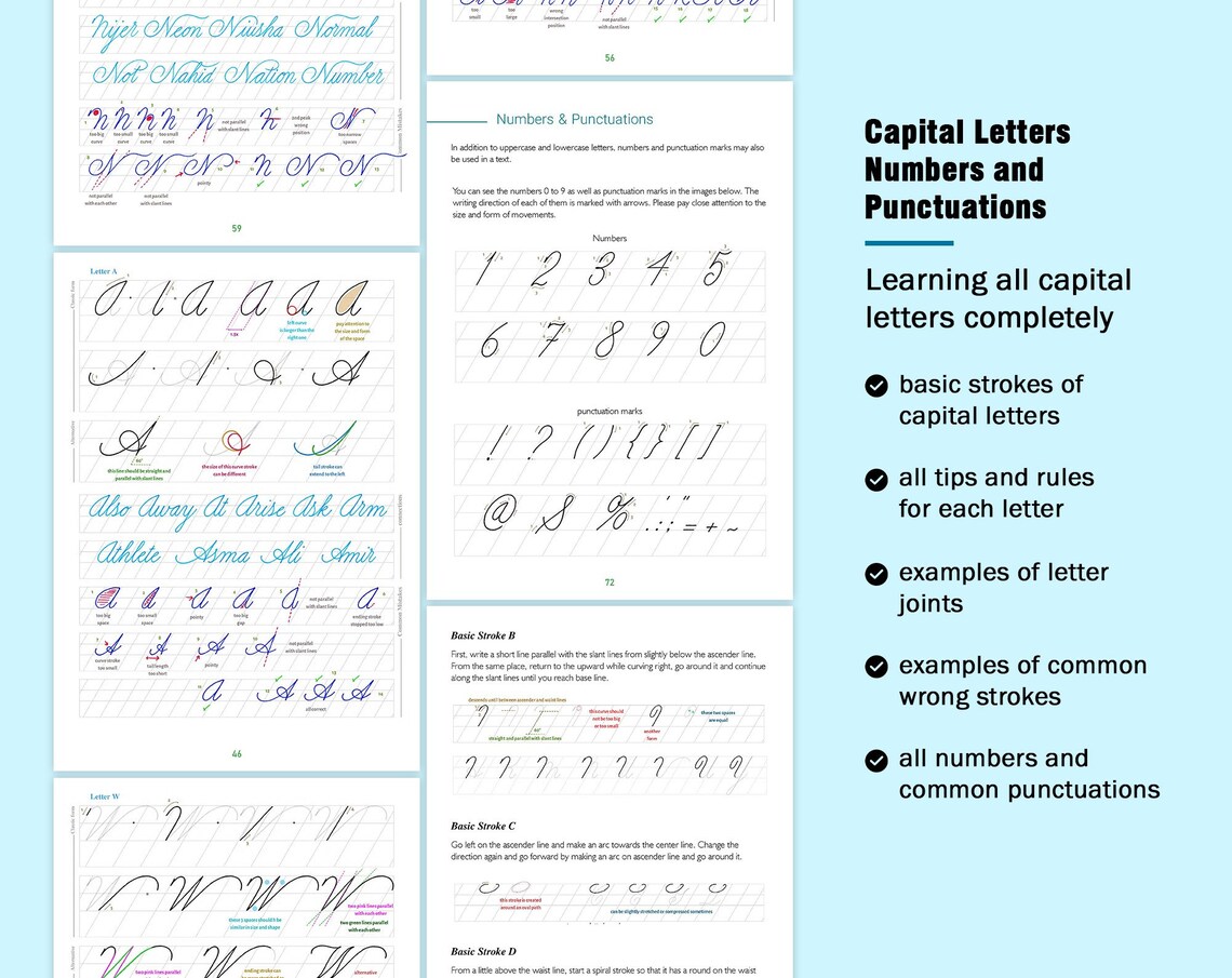CURSIVE HANDWRITING TUTORIAL - Etsy