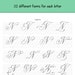 32 Capital Letters for Copperplate - Etsy