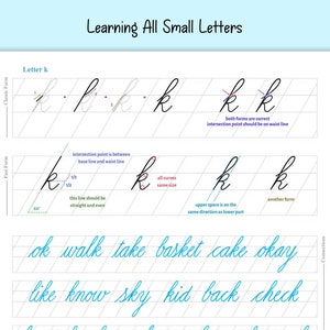 CURSIVE HANDWRITING TUTORIAL - Etsy