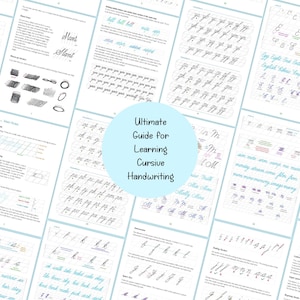 CURSIVE HANDWRITING TUTORIAL - Etsy