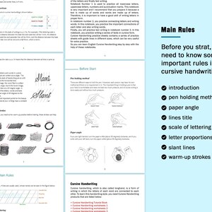 CURSIVE HANDWRITING TUTORIAL - Etsy