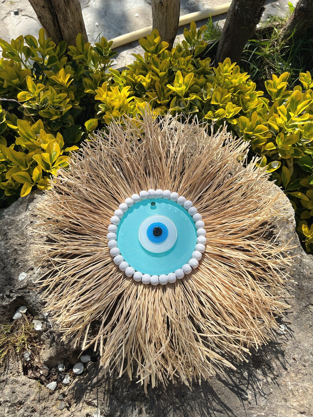 Blue Evil Eye Wall Art I Bohemian Decor I Protection Wall Decor I ...