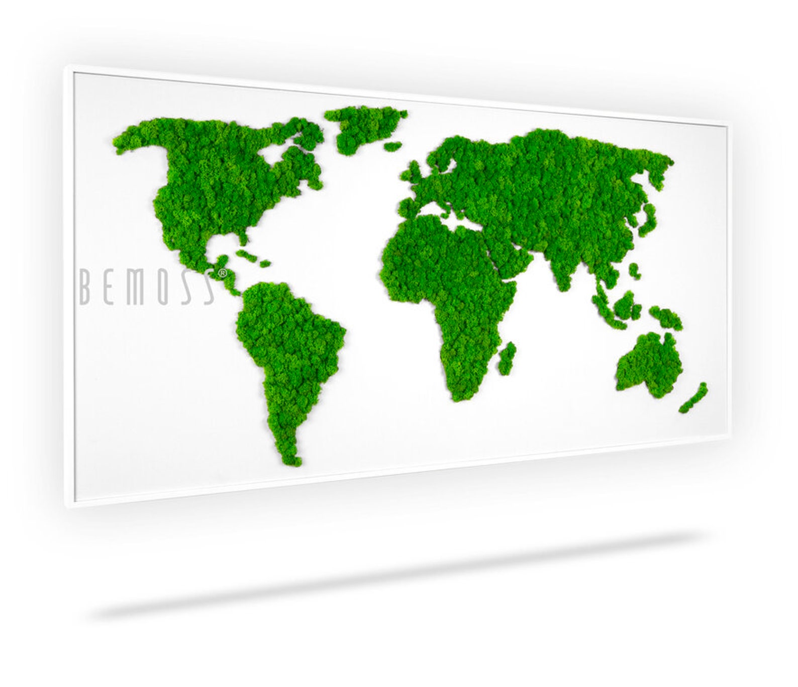 Moss Picture World Map Ronda - BEMOSS® - Etsy