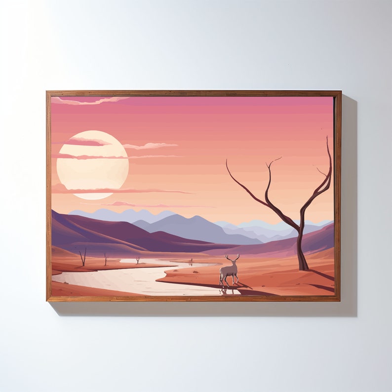 Namibia Print, Namibian Dunes Poster, Sossusvlei Desert Africa Wall Art, Namibia Gift Idea ...