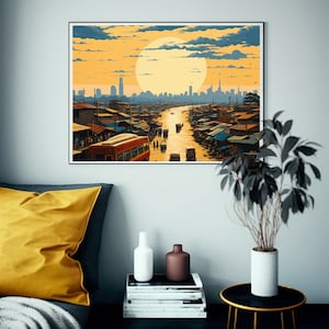 Lagos Travel Wall Art, Nigeria Painting Gifts, Africa Home Decor ...