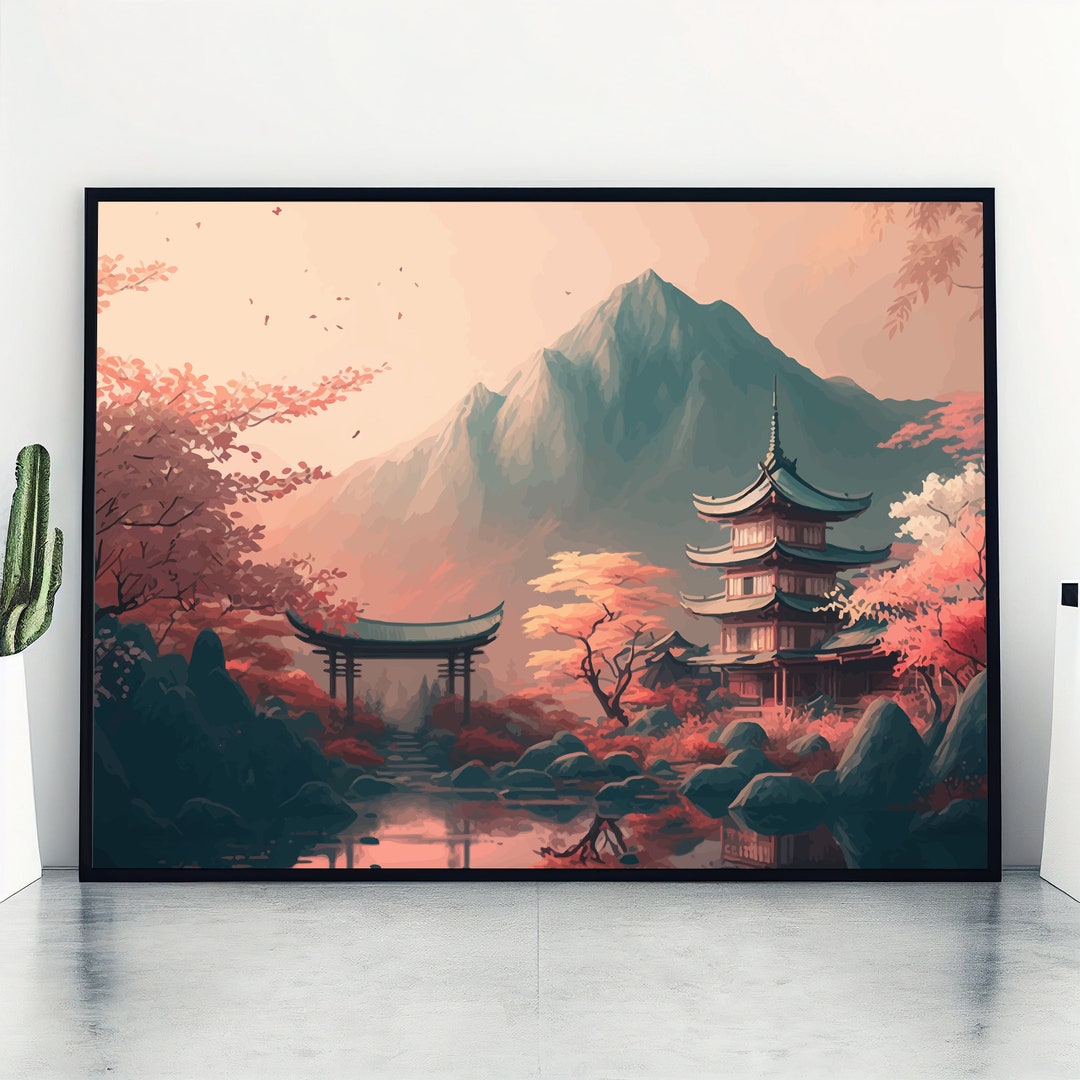 Japanese Wall Art Japanese Art Prints Japanese Landscape - Etsy