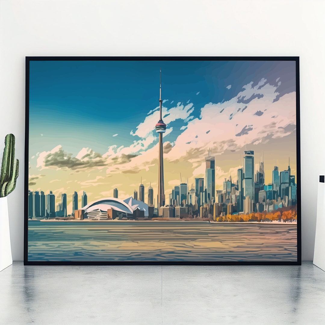 Toronto Skyline, Toronto Print, Poster, Toronto Art, Wall Art, Canada ...