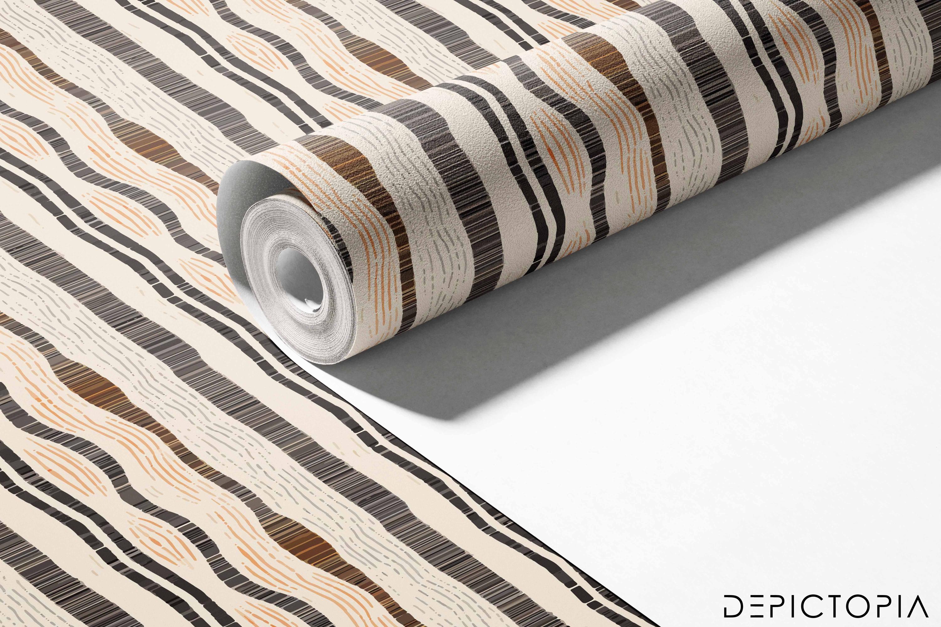 Neutral Black and White Geometric Wallpaper – Modern Minimalist Wall ...