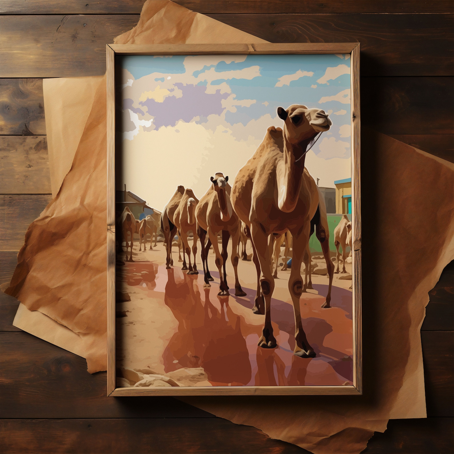Camel Wall Art, Somali Camel Poster, Somali Camel Print, Authentic ...