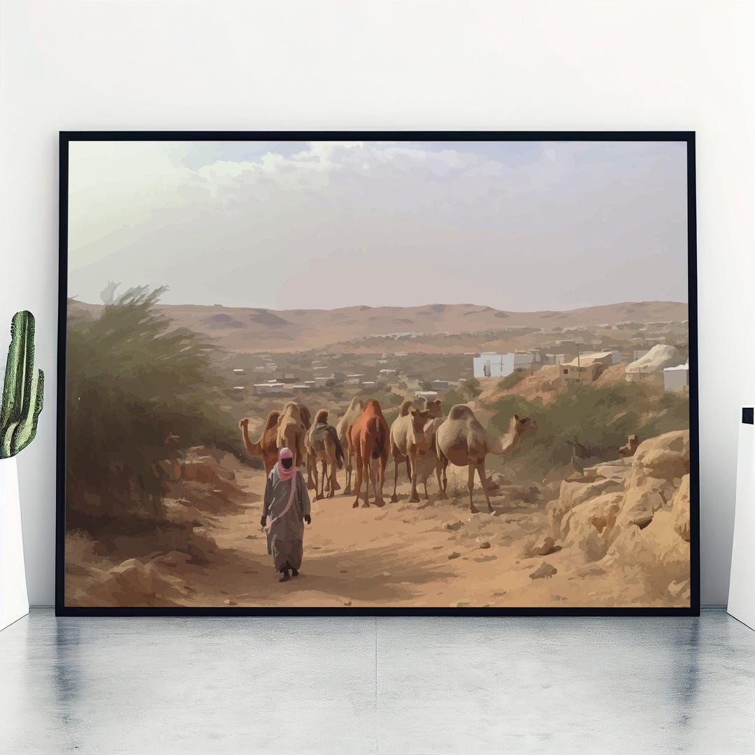 Somali Nomad Wall Art, Somali Poster, East African Home Decor, Gift ...