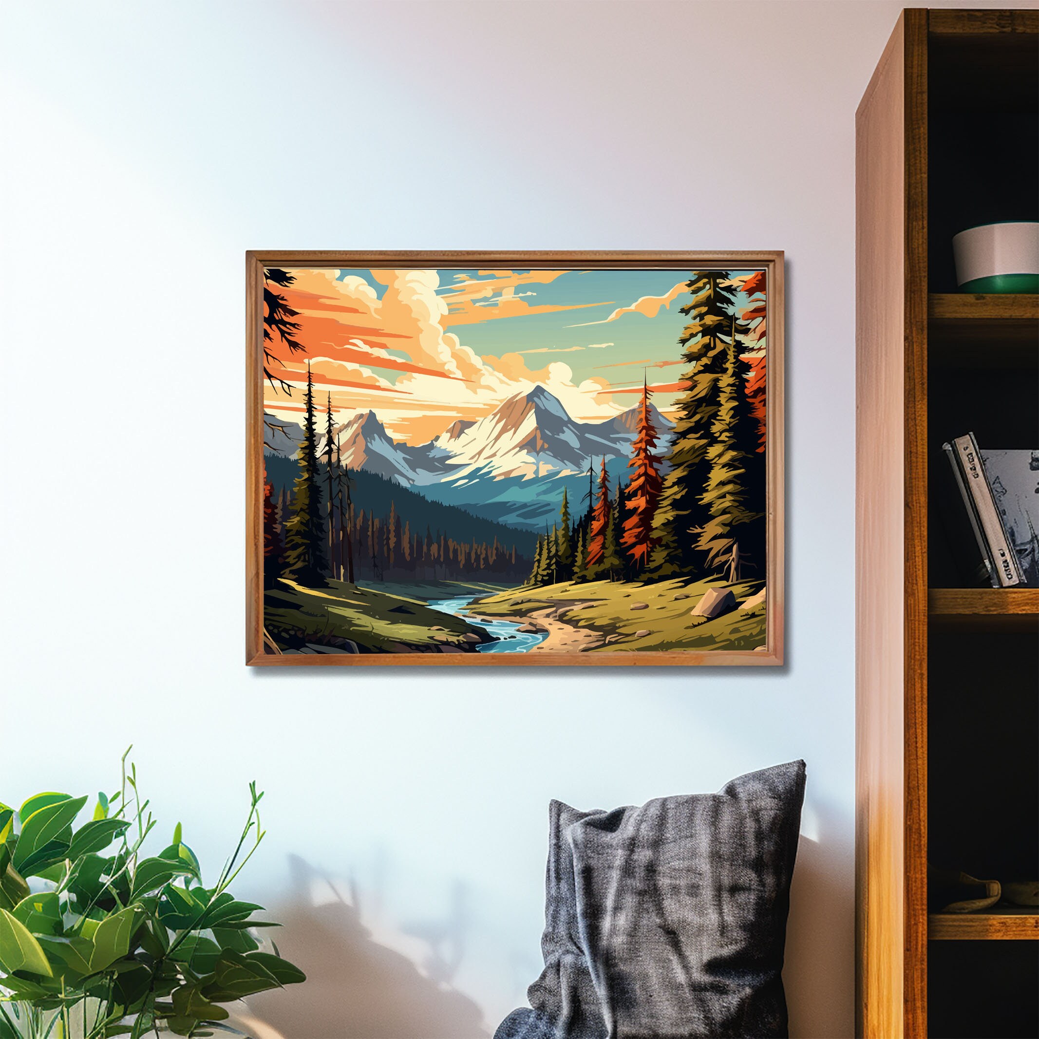 Rocky Mountain National Park Travel Print Wall Art Rocky Mountain Wall ...