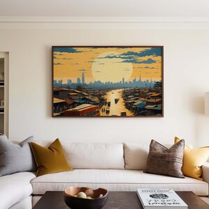 Lagos Travel Wall Art, Nigeria Painting Gifts, Africa Home Decor ...