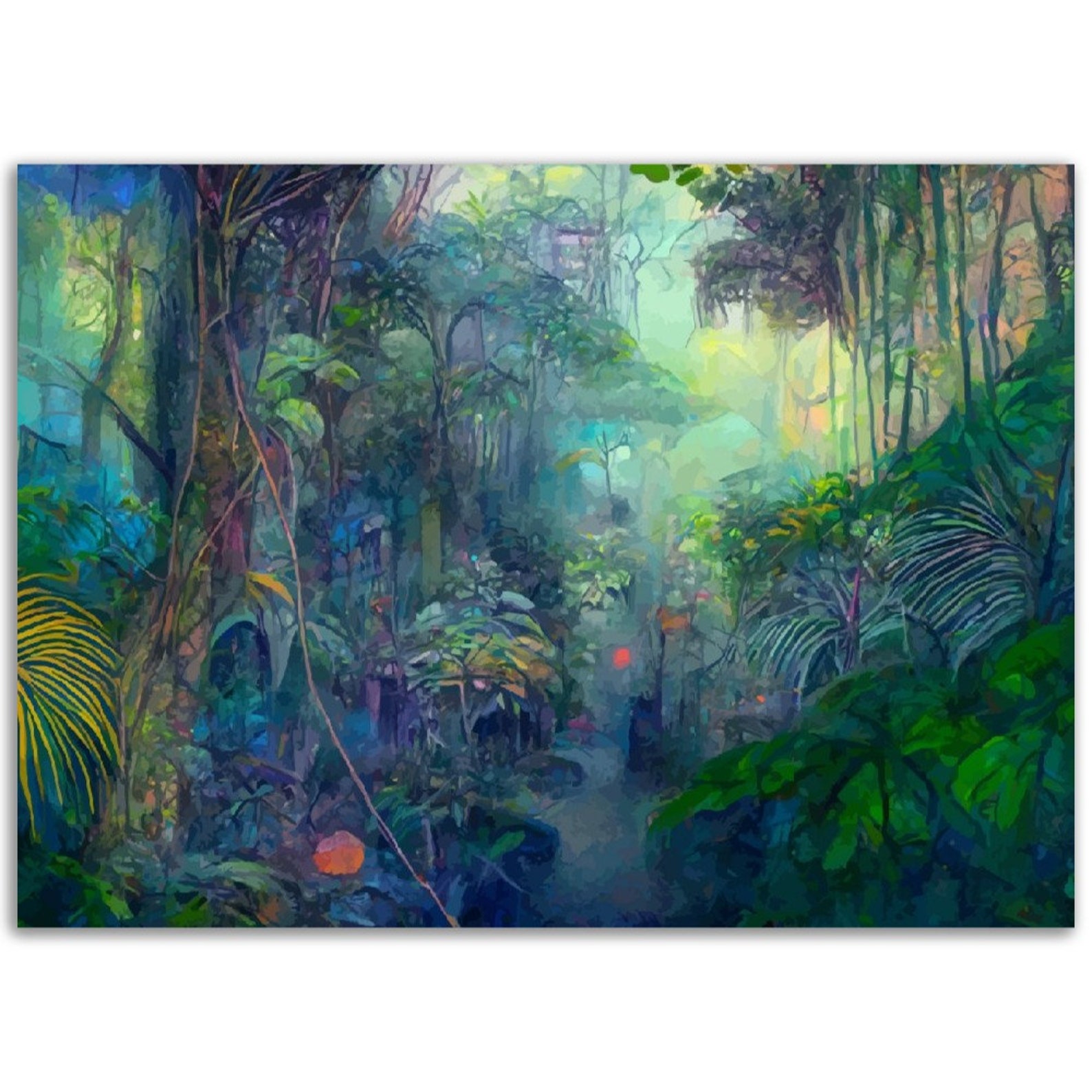 Amazon Rainforest Brazil Art Print Amazon Rainforest Wall - Etsy