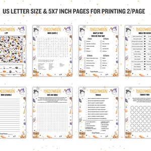 Halloween Game Bundle Printable Halloween Games Halloween - Etsy