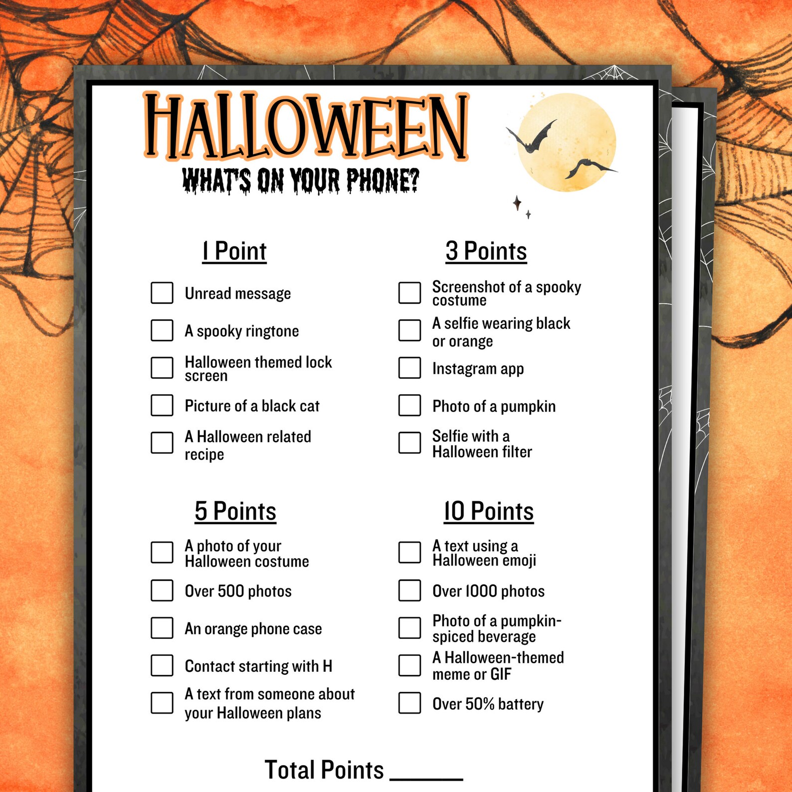Halloween What's on Your Phone Game, Halloween Games and Activities ...