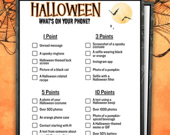 Halloween What's on Your Phone Game, Halloween Games and Activities ...