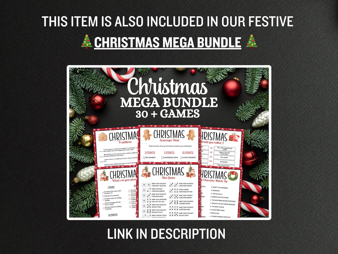 Never Have I Ever Christmas Game, Printable Christmas Games, Christmas ...