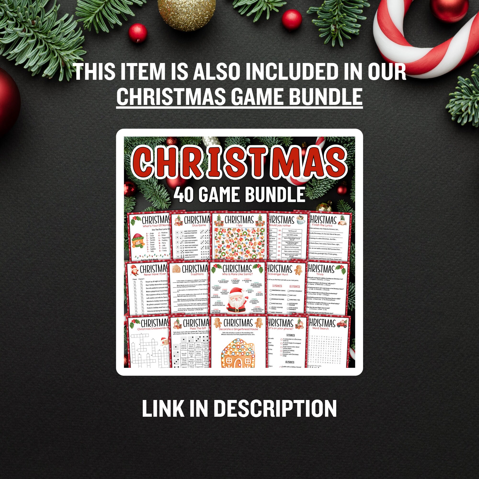 Christmas Dice Game, Printable Christmas Games, Christmas Party Games ...