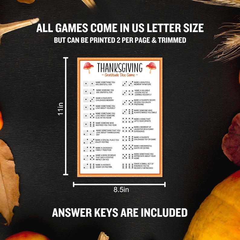 Thanksgiving Games , Thanksgiving Game Bundle , Thanksgiving Games ...