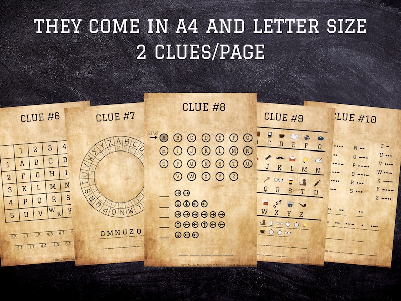 Detective Birthday Treasure Hunt , Birthday Treasure Hunt for Older ...