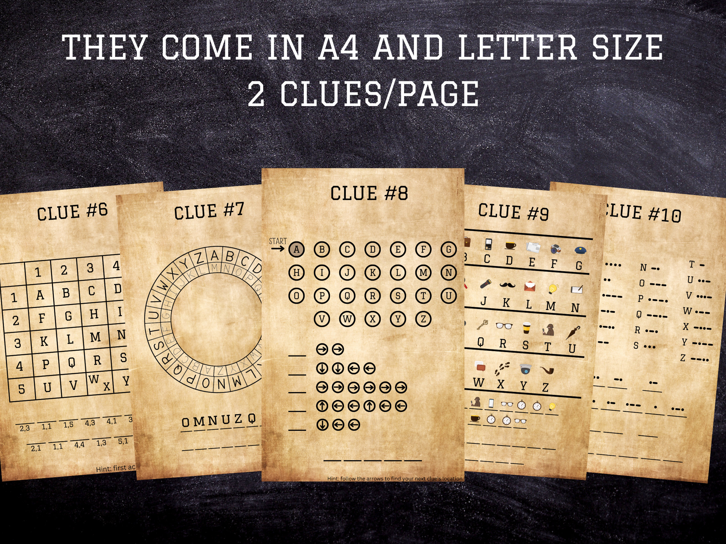 Detective Birthday Treasure Hunt , Birthday Treasure Hunt for Older ...