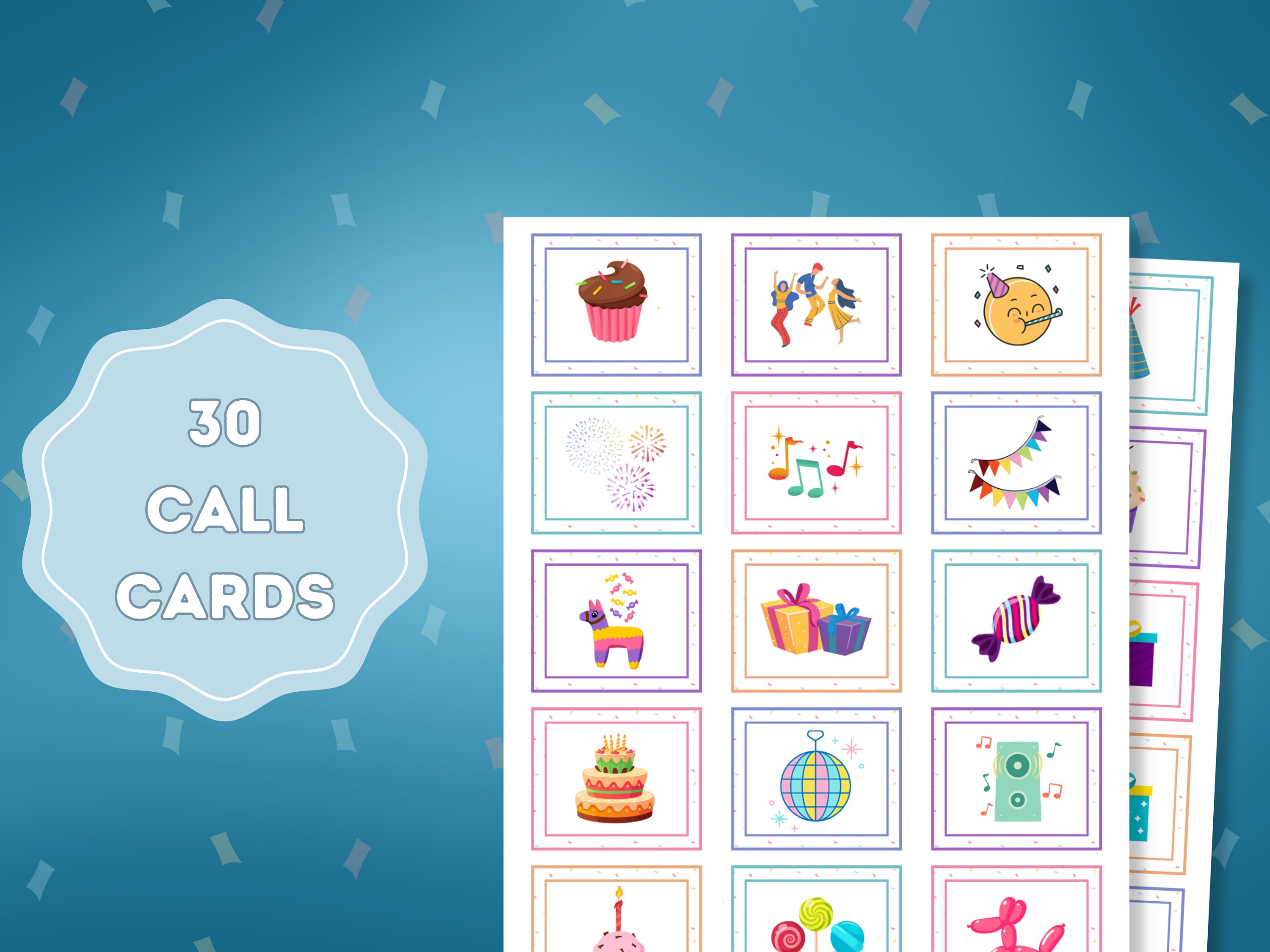 Printable Birthday BINGO , Birthday BINGO , Birthday Party Games ...
