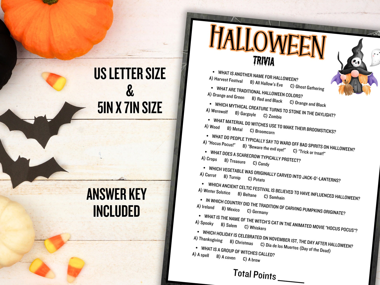 Halloween Trivia, Halloween Quiz, Halloween Activities for Kids ...