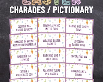 Easter Charades, Easter Pictionary, Easter Classroom Games, Easter ...