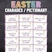 Easter Charades, Easter Pictionary, Easter Classroom Games, Easter ...