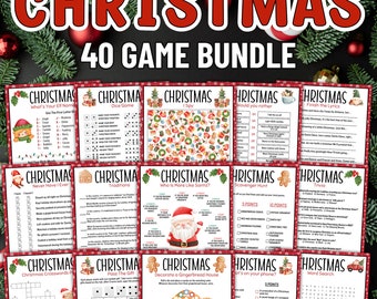 Printable Christmas Family Game Bundle - Etsy